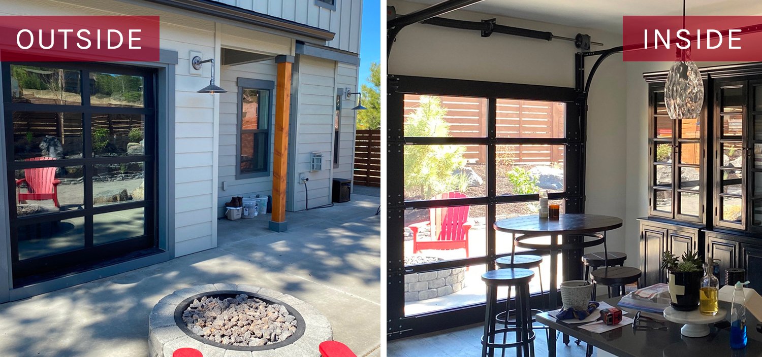 This Clever Overhead Garage Door Design Lights Up the Kitchen